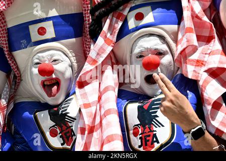 Al Rajjan, Qatar. 27th Nov, 2022. Soccer, Qatar World Cup 2022, Japan ...