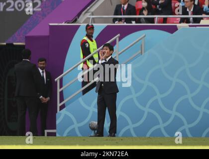 Hajime Moriyasu, manager of the Japan men's national football team ...