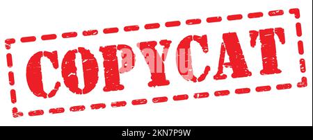 COPYCAT text written on red round stamp sign Stock Photo - Alamy