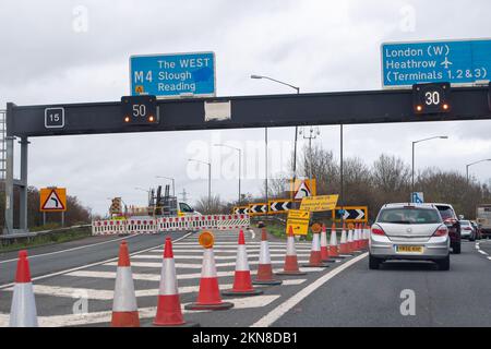 M4 Exit 4 to M25 Motorway, Berkshire, England, United Kingdom Stock ...