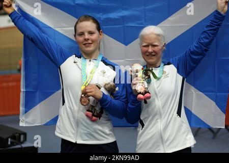Aileen McGLYNN of Scotland along with her pilot Ellie Stone in the ...
