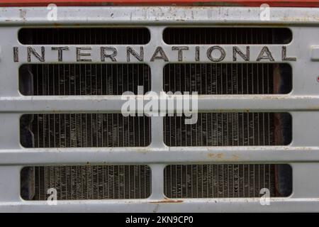 Parts of a wrecked fire engine Stock Photo - Alamy