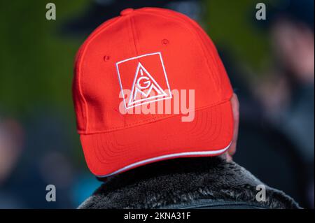 Pfullendorf, Germany. 02nd Nov, 2022. A participant of a rally of the ...