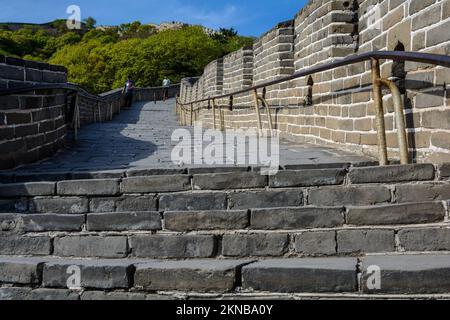 touch the history. Steps of the ancient protective wall. steep steps ...