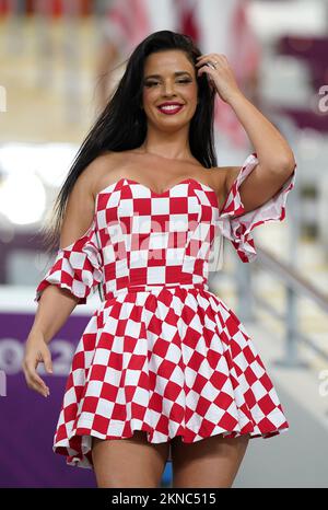 Soccer fan seen before the FIFA World Cup Group G soccer match between ...