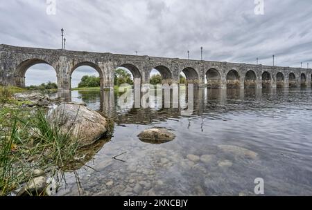 Old railway ston bridge of Ballydehob in County Cork, Republic if ...