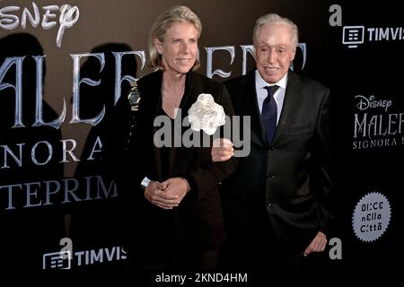 Italian fashion designer Renato Balestra and daughter Fabiana Balestra ...