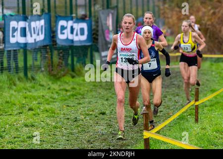 Belgian Juliette Thomas pictured in action during the women's race at ...
