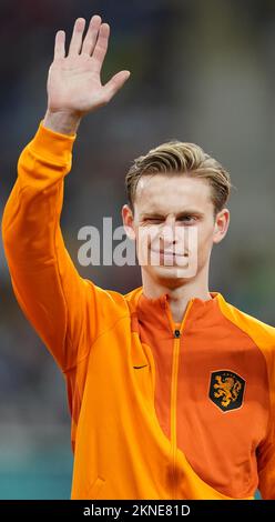 Frenkie de Jong of Netherlands national football team takes part ina ...