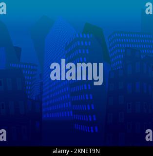 A city buildings cartoon pop art comic book style skyscraper background ...