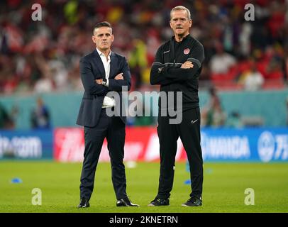 Canada manager John Herdman ahead of the FIFA World Cup Group F match ...