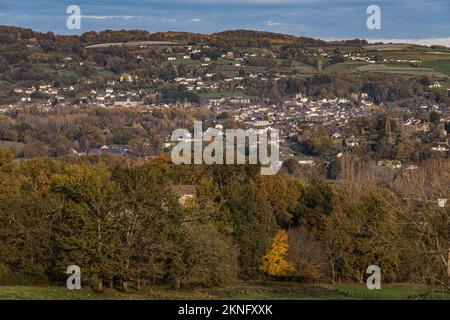 Vue du village en automne Stock Photo - Alamy