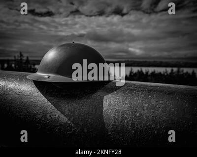 World War I British Mark 1 Brodie Combat Helmet worn by Harry S ...