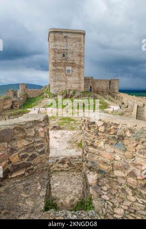 Stronghold of Feria, Badajoz, Spain. One of the most remarkable castle ...