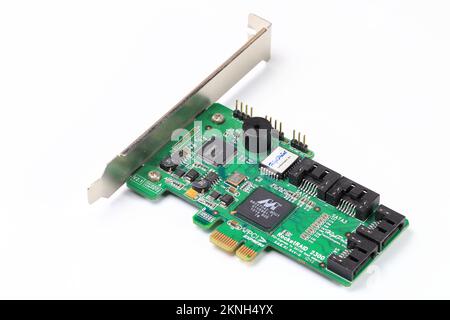 Disk array controller card( Raid ) with with double mini sas connector ...