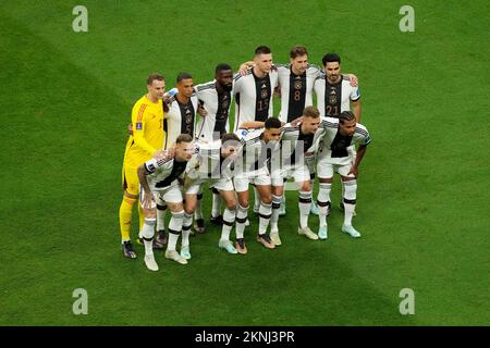 Germany players ahead of the FIFA World Cup round of 32 match at Boston ...