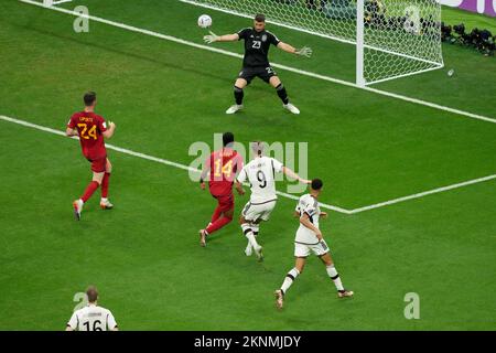Germany’s Niclas Fullkrug scores their sides first goal during the FIFA ...