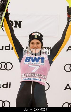 Killington, Vemont, USA. 27th Nov, 2022. Anna Swenn Larsson of Sweden ...