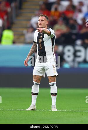 Al Chau, Qatar. 27th Nov, 2022. Soccer, World Cup 2022 in Qatar, Spain ...