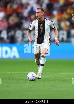 Al Chau, Qatar. 27th Nov, 2022. Soccer, World Cup 2022 in Qatar, Spain ...