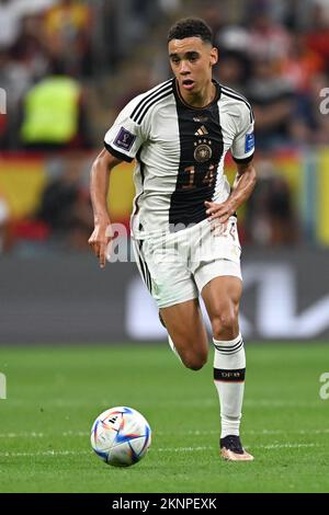 Al Chaur, Qatar. 27th Nov, 2022. Soccer, World Cup 2022 in Qatar, Spain ...