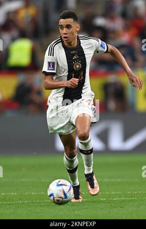 Al Chaur, Qatar. 27th Nov, 2022. Soccer, World Cup 2022 in Qatar, Spain ...