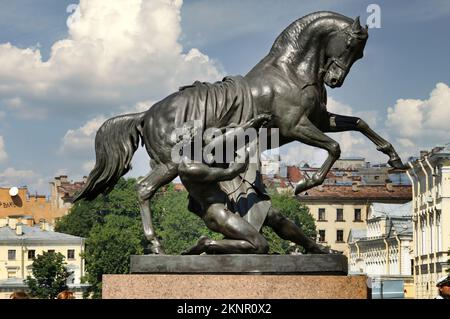 The statue depicting the horse trainer, created by sculptor Baron Peter ...