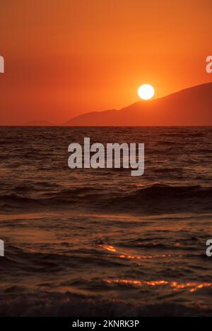 Sunset view on Kos island Stock Photo - Alamy