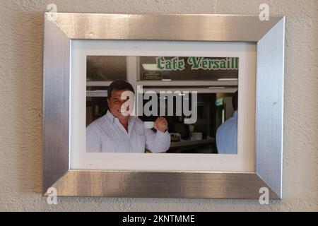 A picture hangs inside the restaurant of owner Felipe Sr. Felipe Valls ...