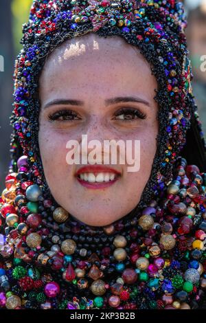 Traditional wedding procession through Certeze village, Satu Mare ...