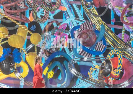 Adelaide, Australia. 28 November 2022. Six Extinctions exhibition ...