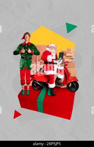 Photo cartoon comics sketch collage picture of smiling lucky lady ...