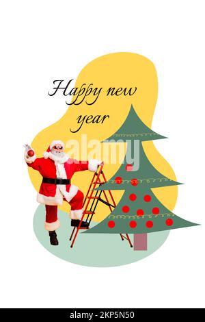 Creative template graphics image of smiling lady sitting cozy armchair ...