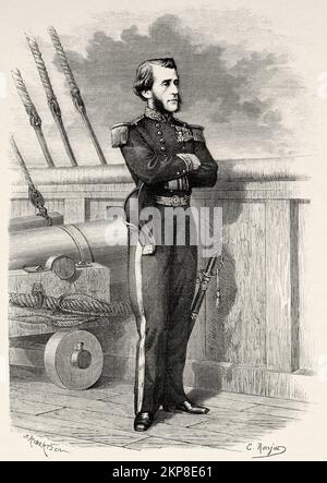 Portrait of Marie-Joseph Francois Garnier (1839-1873) French explorer ...