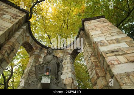 War memorial in Dotzheim cemetery, Wiesbaden, Hesse, Germany, Europe ...