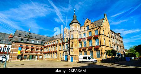 Germany Rhineland Westphalia Düsseldorf Marktplatz Rathaus Town Hall ...