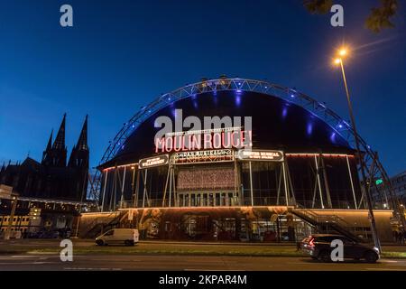 the cathedral and the theatre Musical Dome, Cologne, Germany. der Dom ...