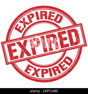 EXPIRED text written on red grungy lines stamp sign Stock Photo - Alamy