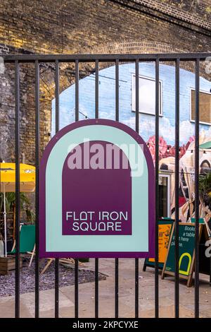 Flat Iron Square, South Bank London England Stock Photo - Alamy