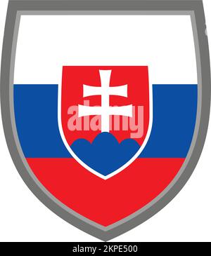 Slovakia flag background. State patriotic slovak banner, cover. Ribbon ...