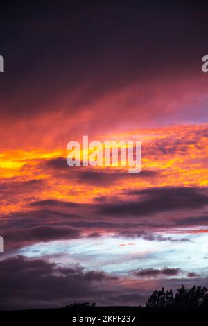 Spectacular Sunset in Burnley Lancashire England Stock Photo - Alamy
