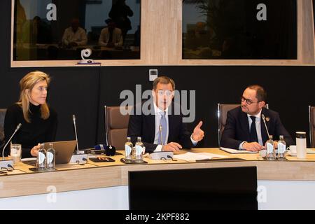 Minister of Justice Annelies Verlinden and Minister of Interior Bernard ...