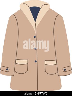 Puffer jacket, padded winter coat template. Men white apparel, outdoor ...