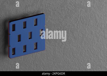 Beautiful abstract illustrations Blue Poker Token symbol icons on a ...