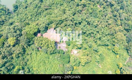 Landscape in Nui Coc lake, Thai Nguyen, Vietnam. The famous park in ...