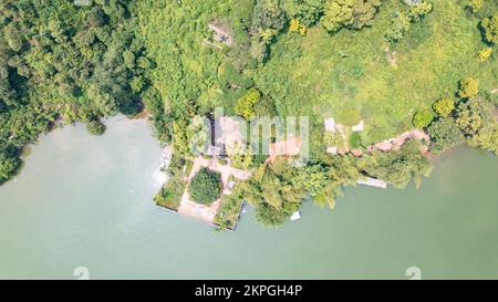 Landscape in Nui Coc lake, Thai Nguyen, Vietnam. The famous park in ...