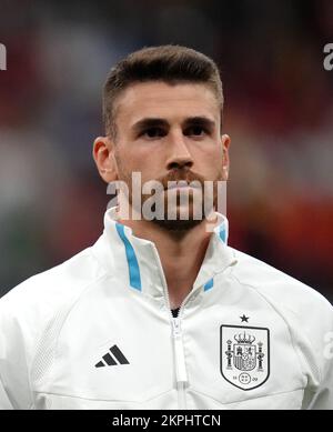 Spain goalkeeper Unai Simon during the UEFA Euro 2024, quarter-final ...