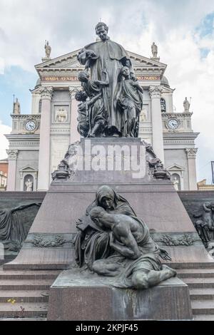 statue of don bosco Stock Photo - Alamy
