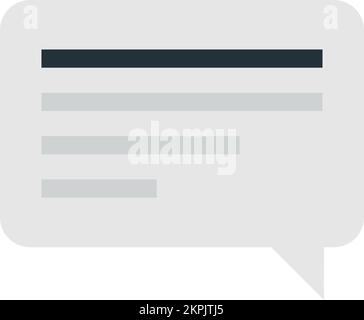 Message boxes and chats illustration in minimal style isolated on ...