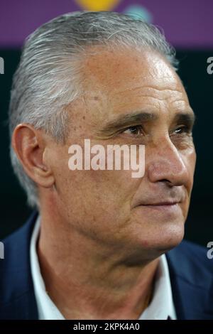 Brazil manager Tite before the FIFA World Cup Group G match at Stadium ...